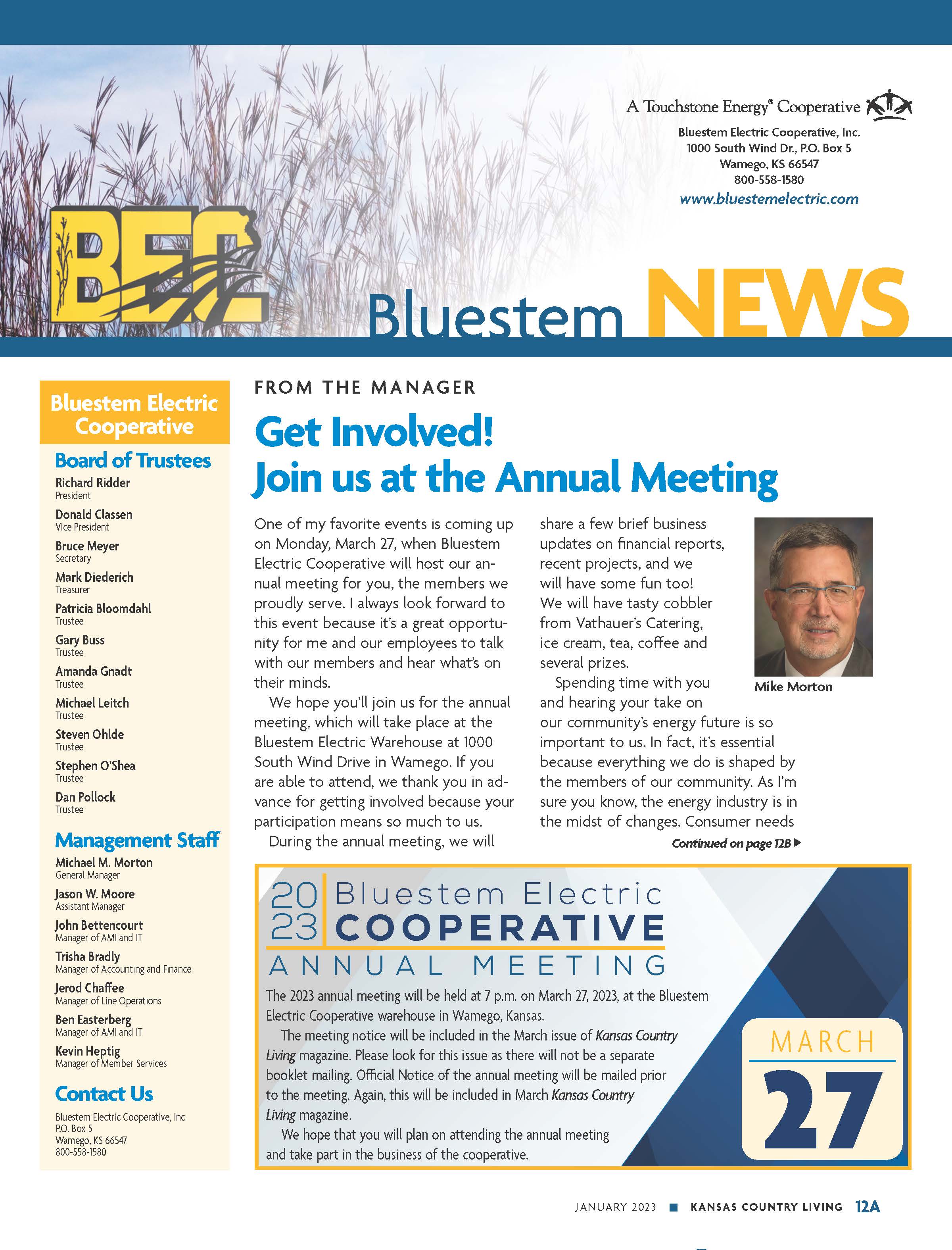 January 2023 Kansas Country Living | Bluestem Electric Cooperative